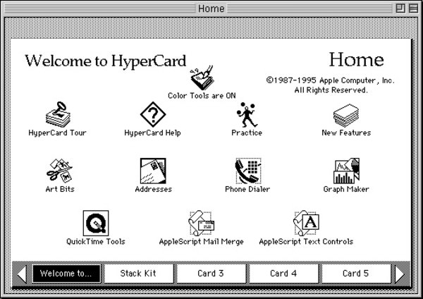 Apple's Hypercard Software, the Innovative 1980s Precursor to Hypertext ...