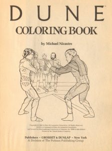 The Dune Coloring & Activity Books: When David Lynch's 1984 Film ...