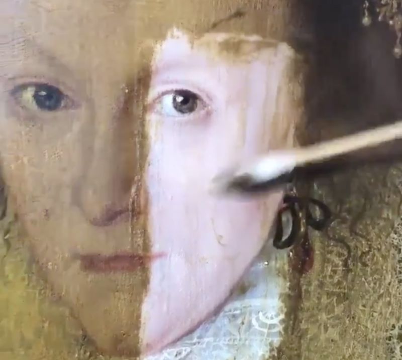Watch a 17th-Century Portrait Magically Get Restored to Its Brilliant ...