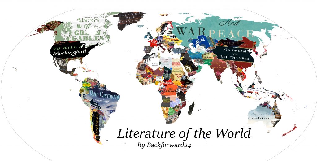The Favorite Literary Work of Every Country Visualized on a World Map ...