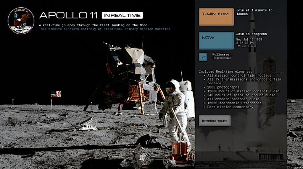 Apollo 11 in Real Time: A New Web Site Lets You Take a Real-Time ...