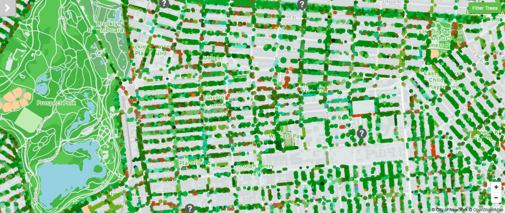 Behold the New York City Street Tree Map: An Interactive Map That ...