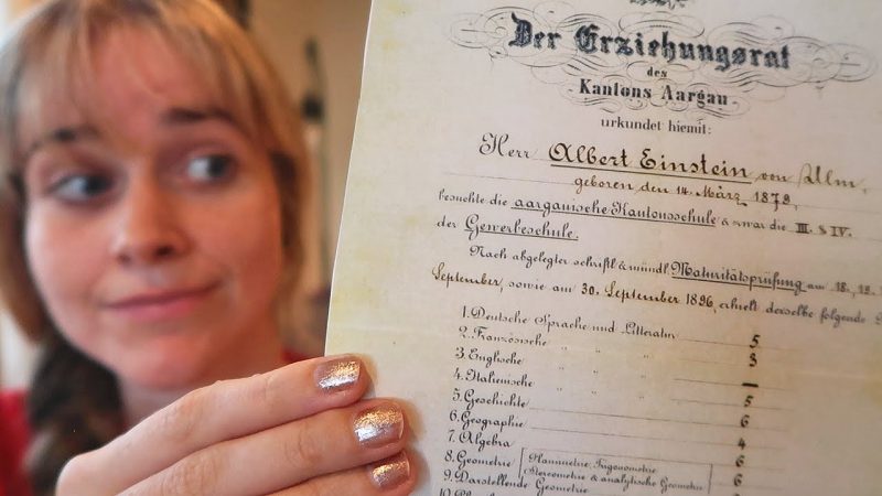 Albert Einstein's Grades: A Fascinating Look at His Report Cards | Open ...