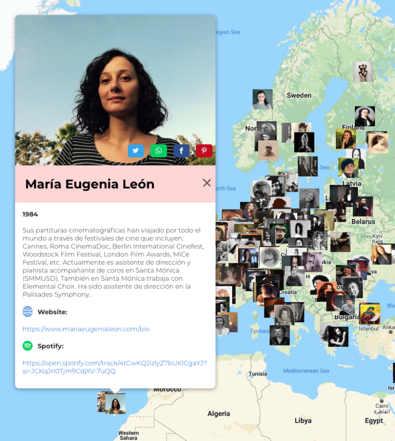 An Interactive Map of 530 Female Composers from Across the Globe | Open ...
