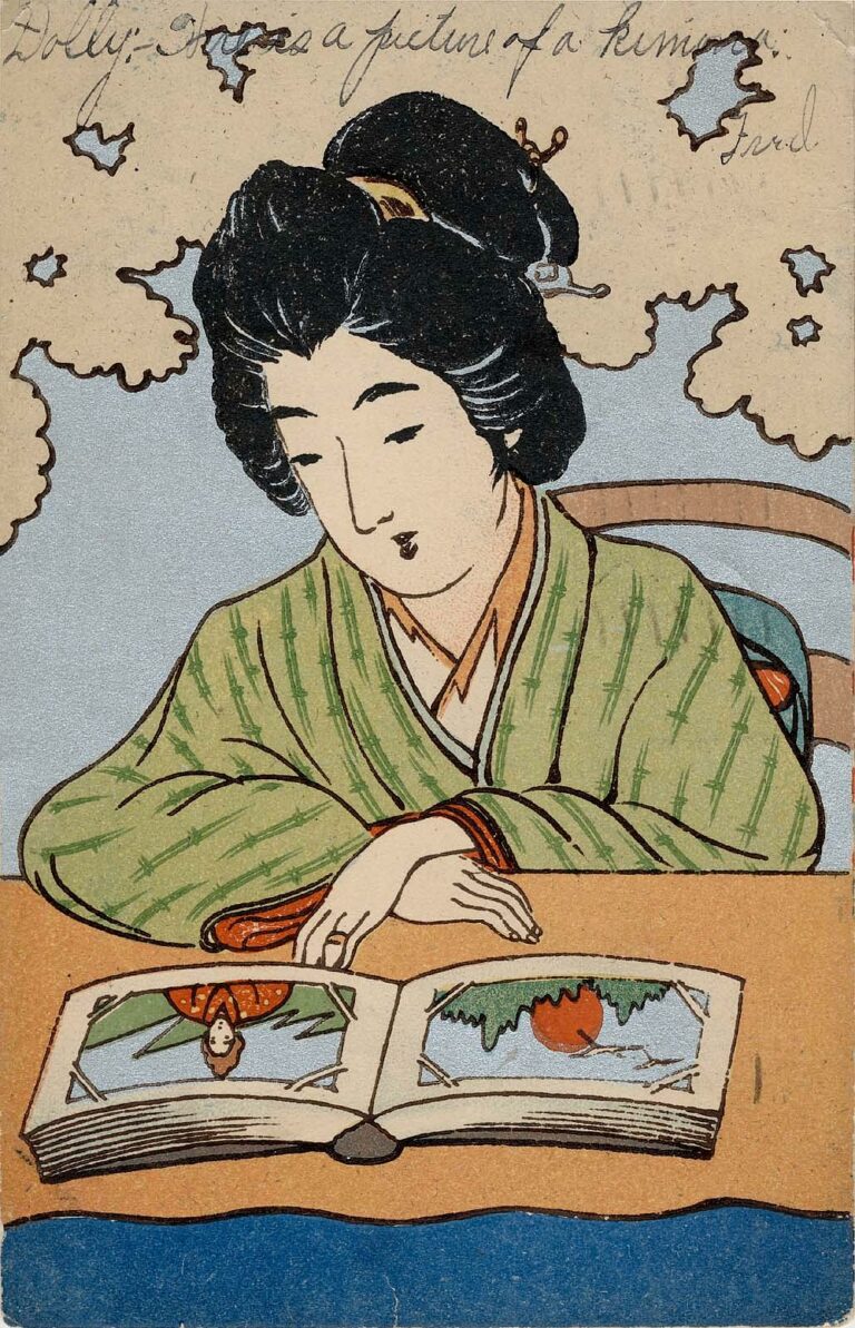 An Online Archive of Beautiful, Early 20th Century Japanese Postcards ...