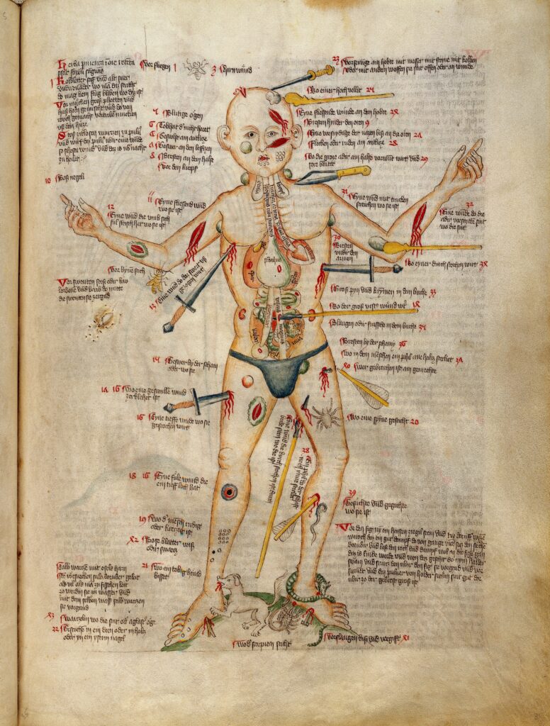 Behold the Medieval Wound Man: The Poor Soul Who Illustrated the ...