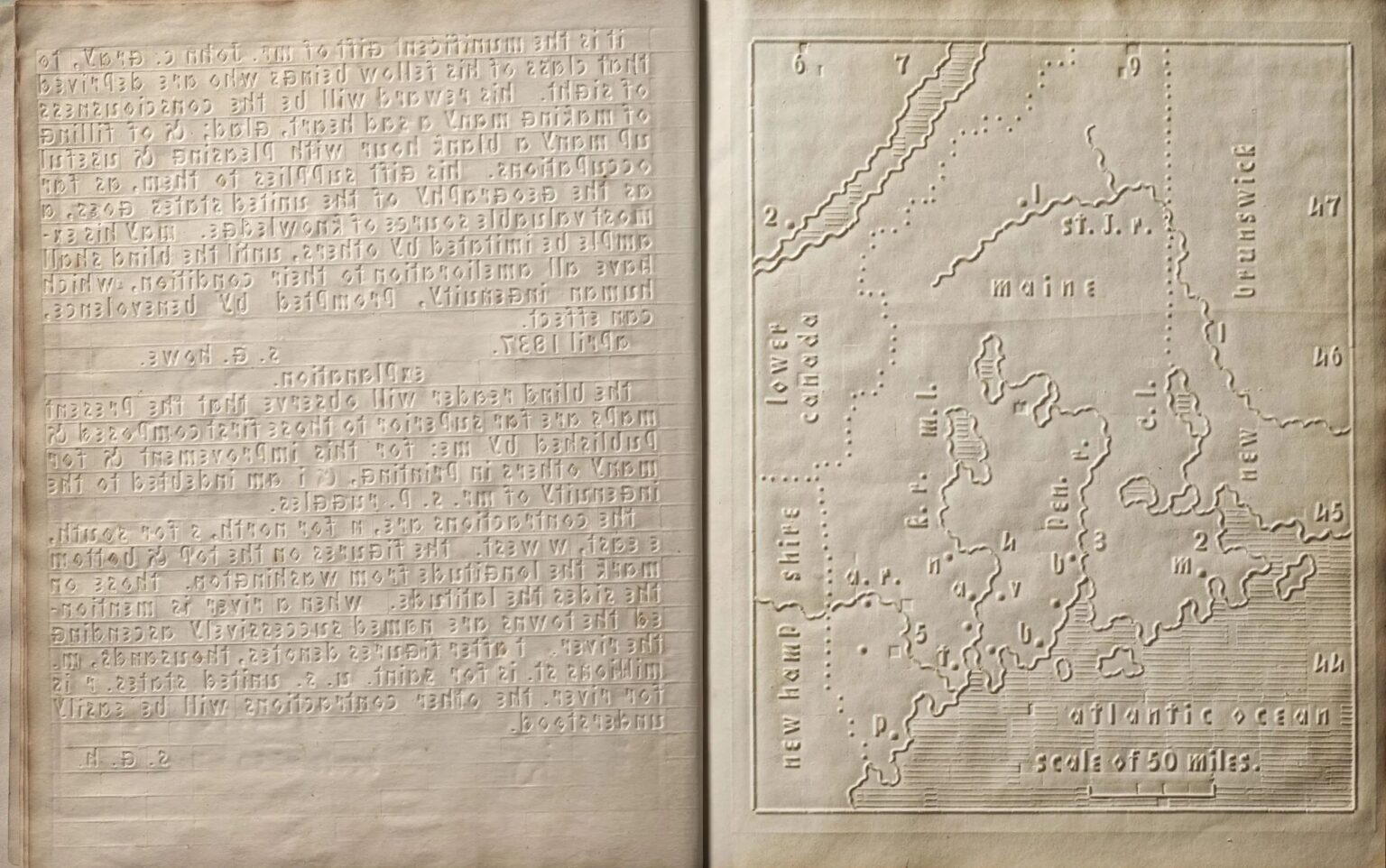 Behold a 19th-Century Atlas of the United States, Designed for Blind ...