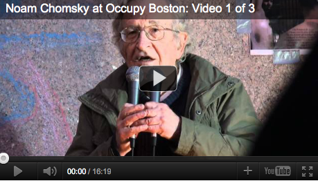 Noam Chomsky at Occupy Boston | Open Culture