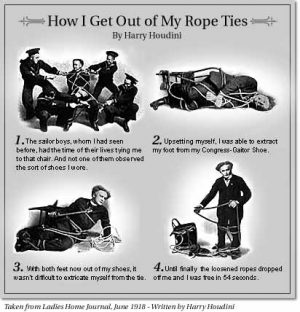 Harry Houdini's Great Rope Escape (Circa 1920) | Open Culture