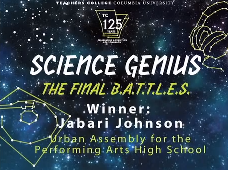 Rapping About Science: Watch High School Senior Jabari Johnson Talk ...