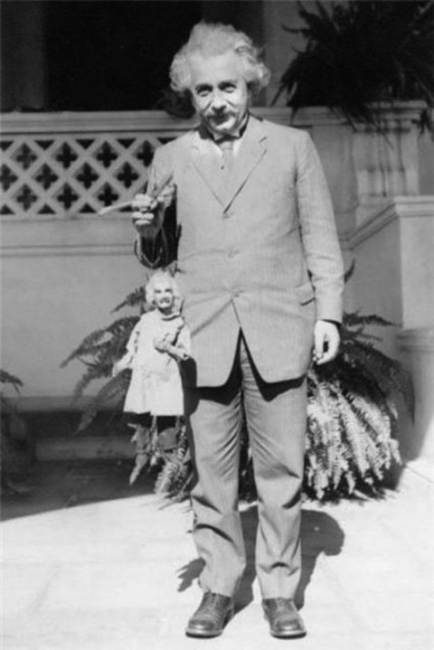 Albert Einstein Holding an Albert Einstein Puppet (Circa 1931) | Open ...