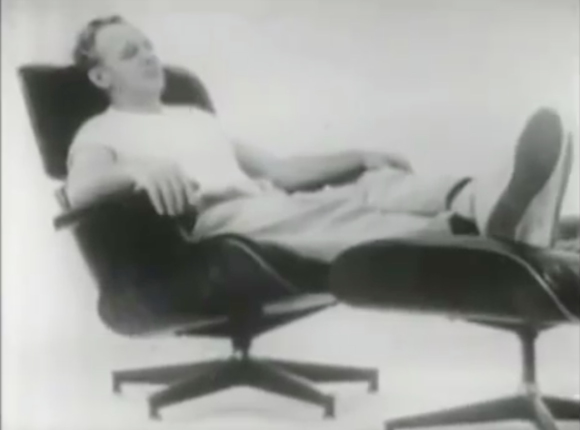 Charles & Ray Eames’ Iconic Lounge Chair Debuts on American TV (1956 ...