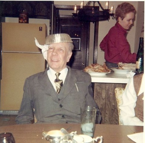 Jorge Luis Borges Poses with Bread Basket on His Head During a Light ...