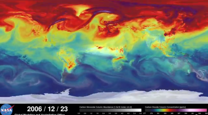 A Year in the Life of Earth's CO2: A Striking Visualization | Open Culture