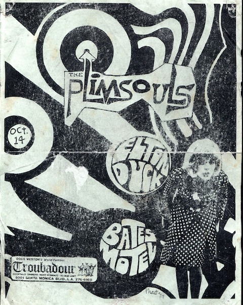Posters Promoting the 1970s L.A. Punk Scene: Black Flag, The Plimsouls ...