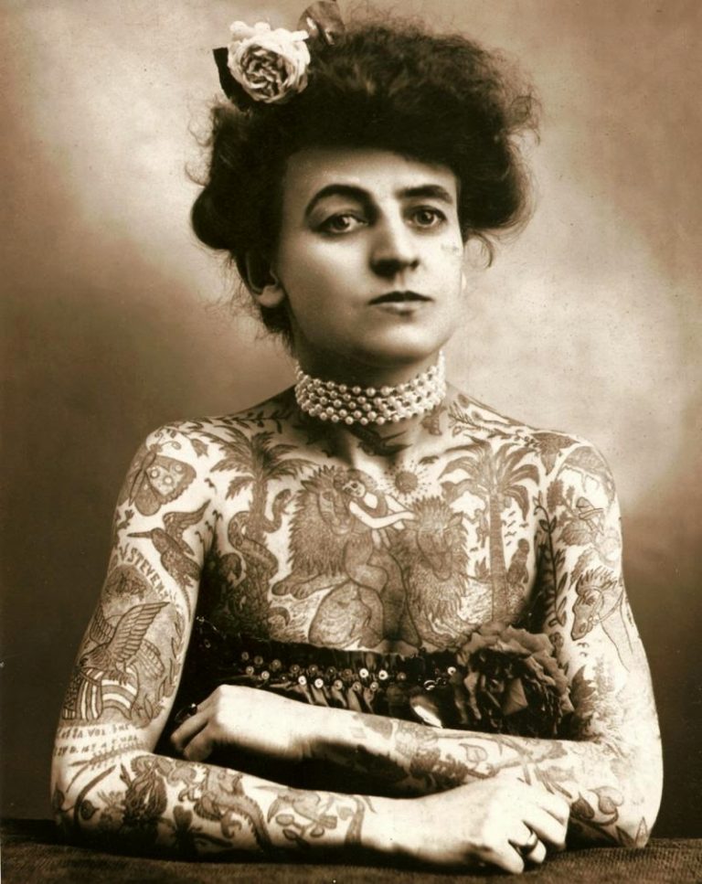 Meet America & Britain's First Female Tattoo Artists: Maud Wagner (1877 ...