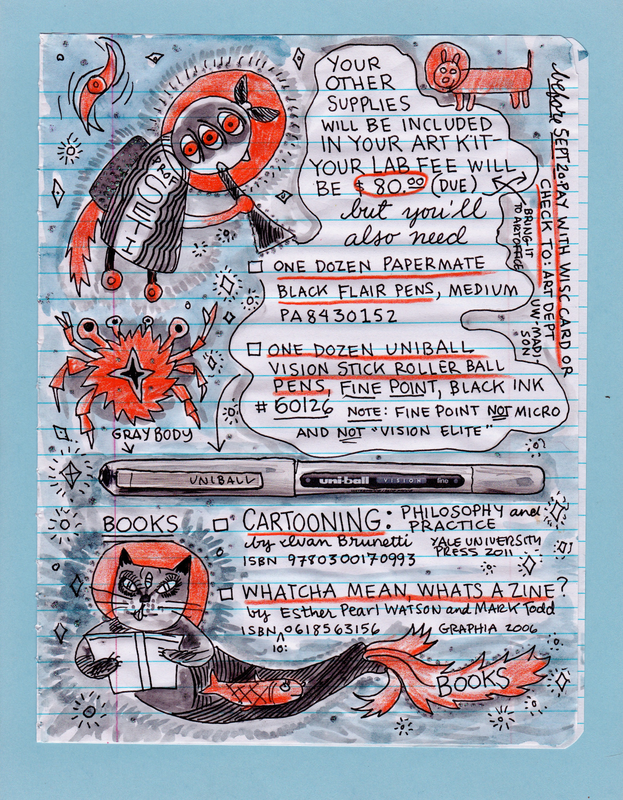 Lynda Barry’s Illustrated Syllabus & Homework Assignments from Her New ...