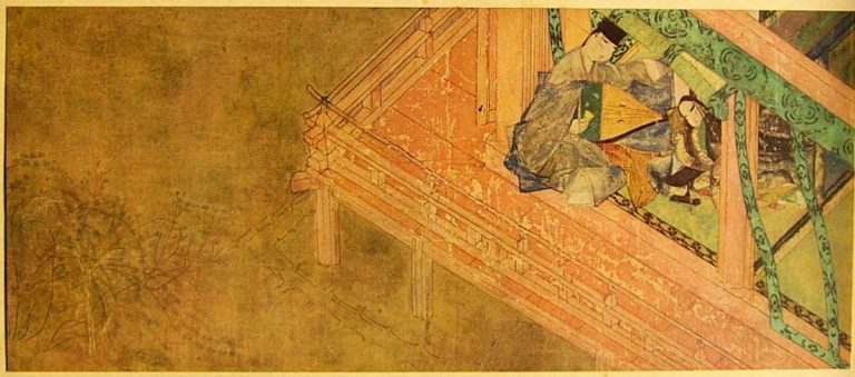 Splendid Hand-Scroll Illustrations of The Tale of the Genjii, The First ...