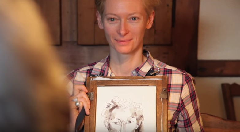 Tilda Swinton Gets a Portrait Drawn by Art Critic John Berger | Open ...